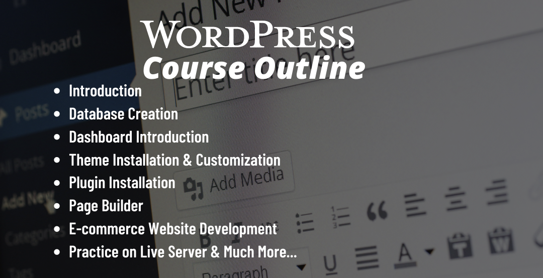 WordPress Development Course in Pakistan - ProSoftic